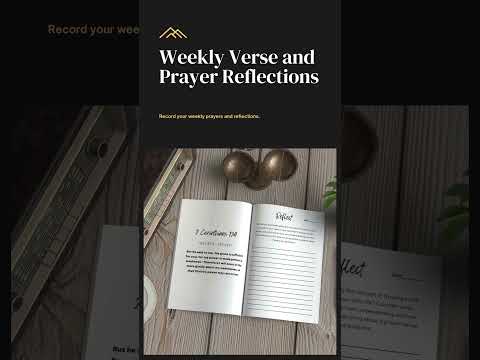 Prayer Journals for Men | Pray More, Worry Less |Matthew 6:34