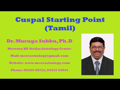 What is Cuspal Starting Point? (Tamil) | KP Astrology Class in Coimbatore | www.astrosubbu.com