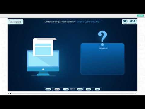 SkillsDA & NASSCOM Future Skills CyberSecurity Foundation program Navigation Video
