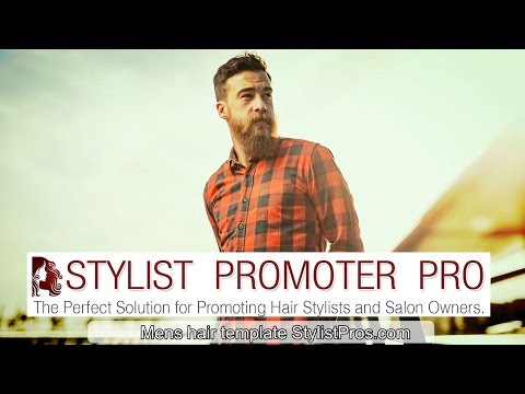 Stylist promotional video Mens hair template for Barber Hair Stylists 323-529-3480