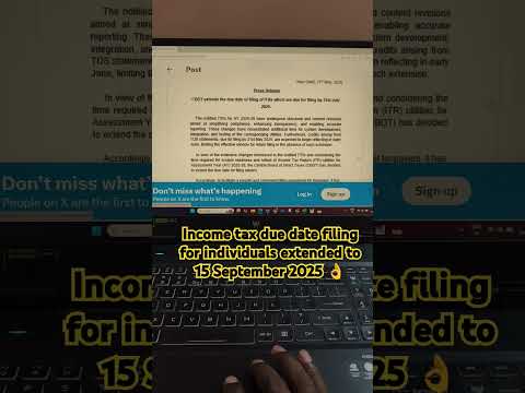 Income Tax filing due date extended 15 September 2025