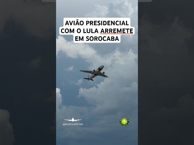 Veja o momento em que o avião com o presidente Lula arremete em ...