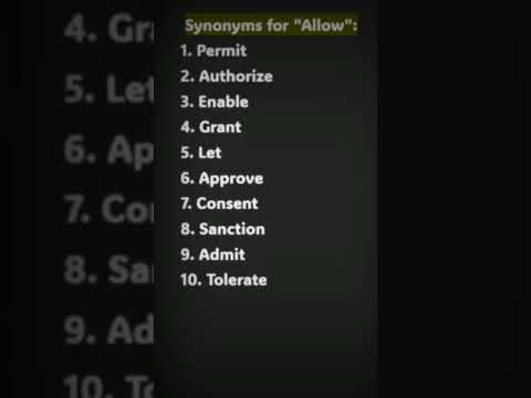You Won't Believe the Synonyms for Allow That Will Improve Your Communication!
