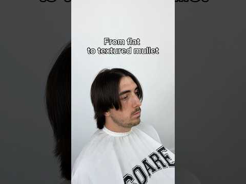 How to texture a mullet #haircut #mullet
