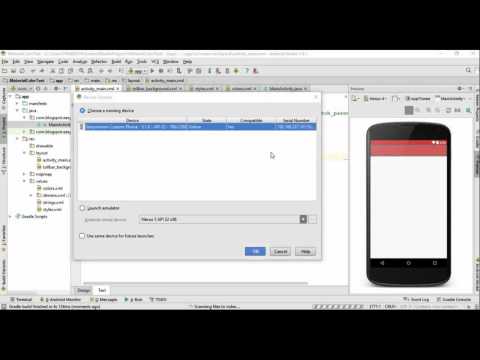 Android Material Design 07 Working with Material Color Palette