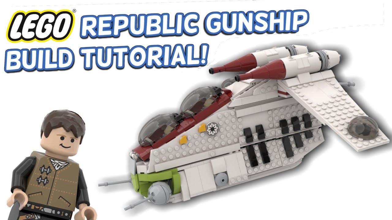 Lego Republic Gunship MOC Build Tutorial!