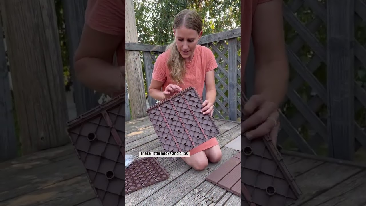 Save your old deck with these deck tiles