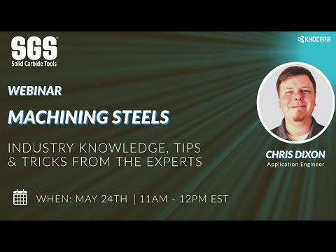 SGS Webinar Machining Steels