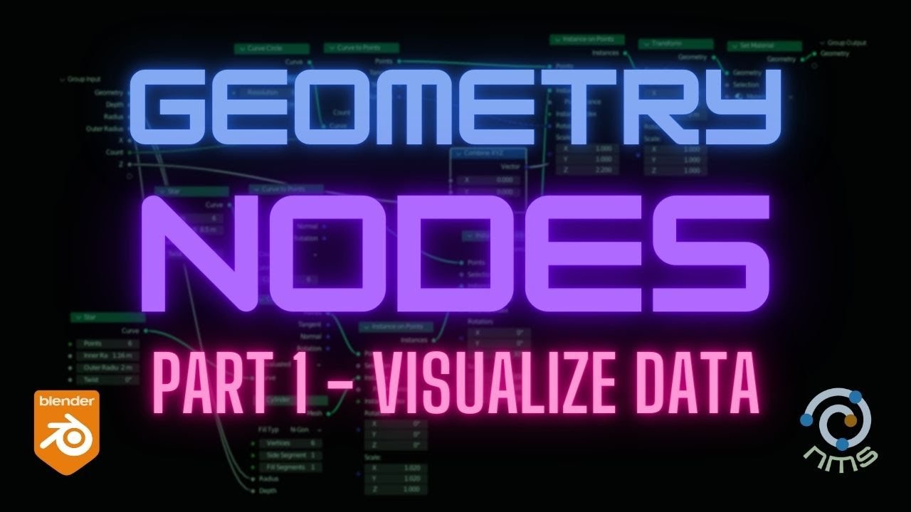 Geometry Nodes - part 1 - Visualize Data