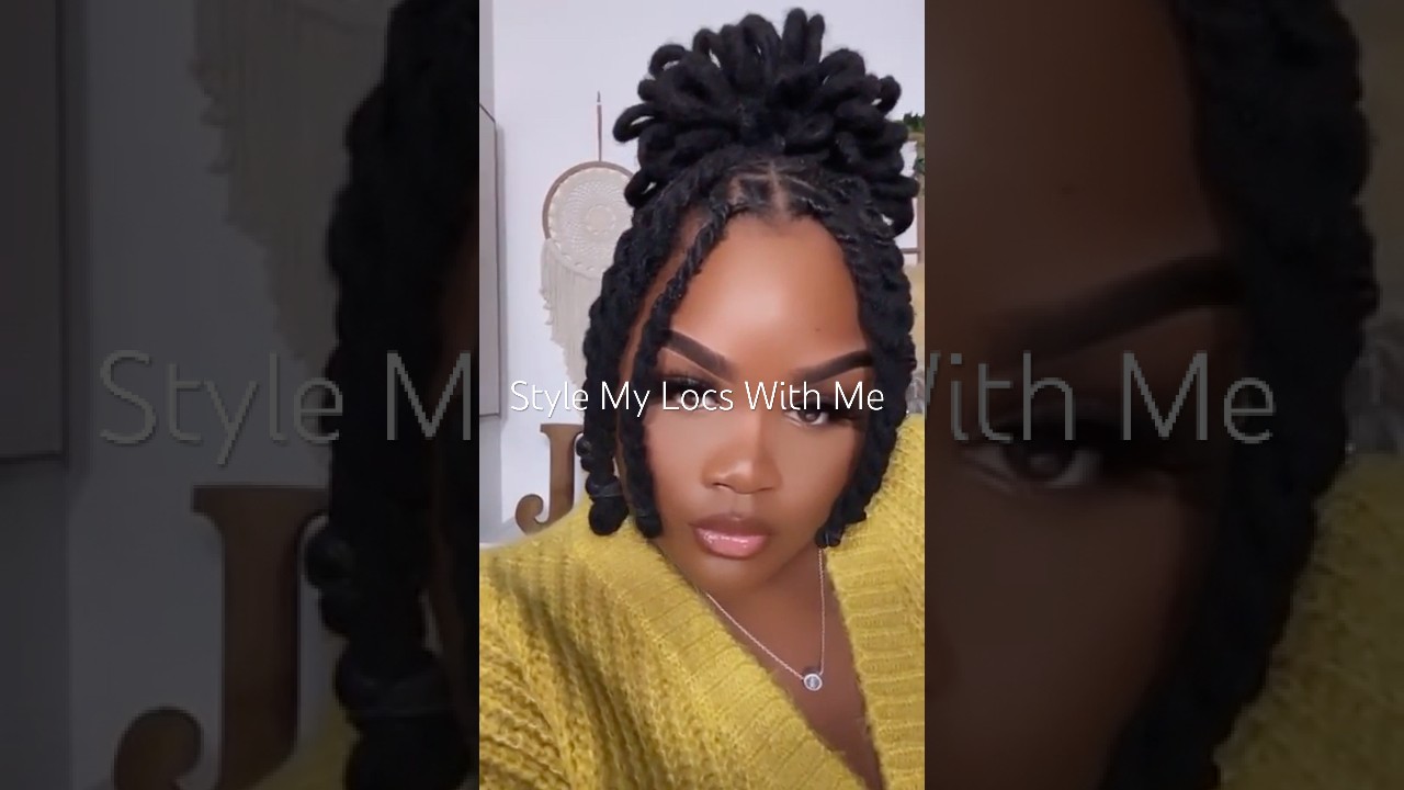 LOC TUTORIAL: Two Strand Twist w/ Loc Petal Bun | IamJackieCymone
