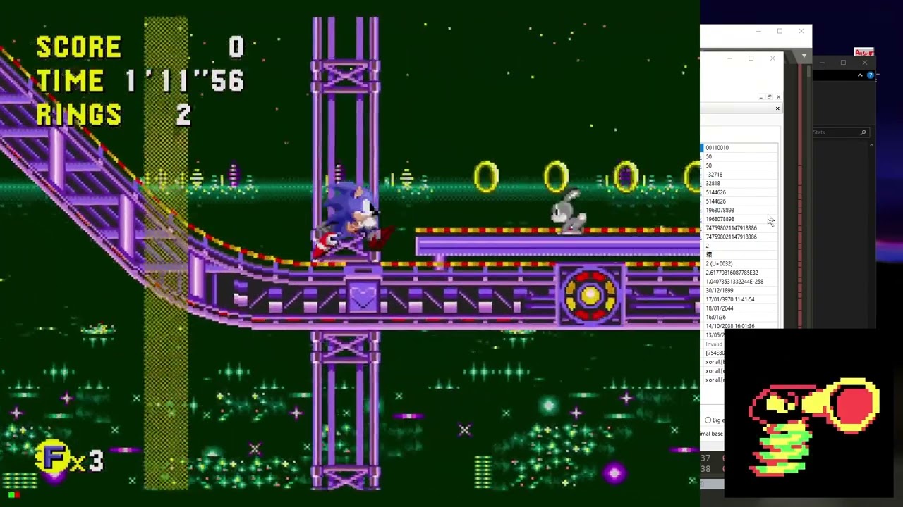 Fixing Stardust Speedway's palette with a quick Save State hack for the original Sonic CD