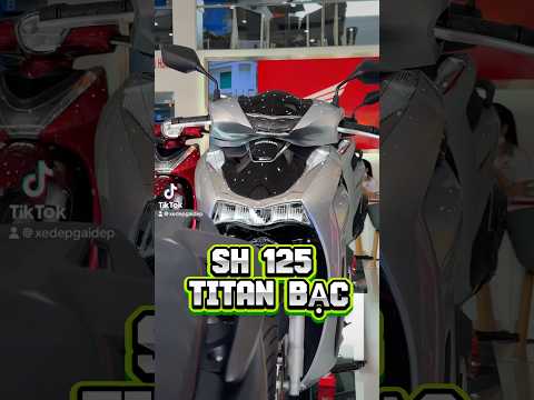 SH 125 2024 màu bạc titanium #vinhlong #honda #sh125i #sh160
