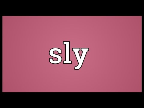 Sly Meaning