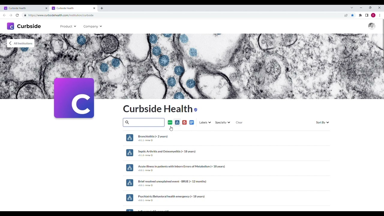 Curbside Health Training Content Embedding & Linking