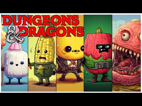 Food As Monster Stat Blocks for D&D 5e