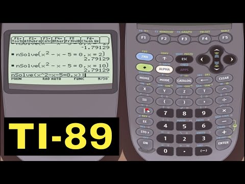 Ti-89 Calculator - 11 - Using the Numeric Equation Wolver