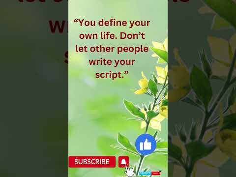 You define your own life Don’t let other people write your script #shorts #viral #trending #ytshort