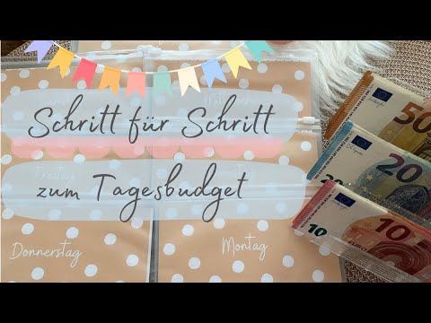 Budgetplanung 🌸 Das Tagesbudget 🌸daily budget 🌸 Sparen mit der Umschlagmethode 🌸 Haushaltsbuch