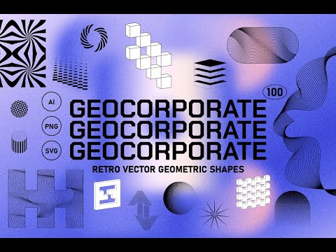 Gecorporate Retro Vector Elements Stock Graphics Download