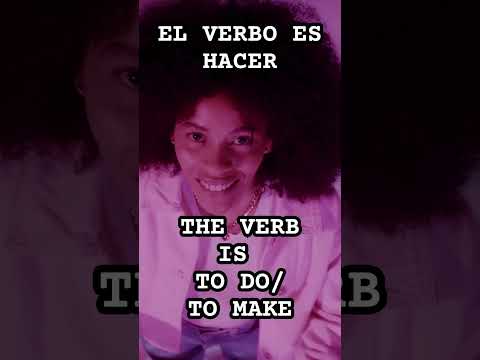 Hacer – Spanish Conjugation Song! 🎶 #shorts