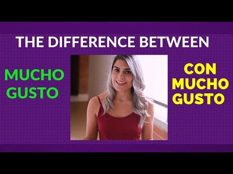 MUCHO GUSTO vs CON MUCHO GUSTO, what's the difference between them.
