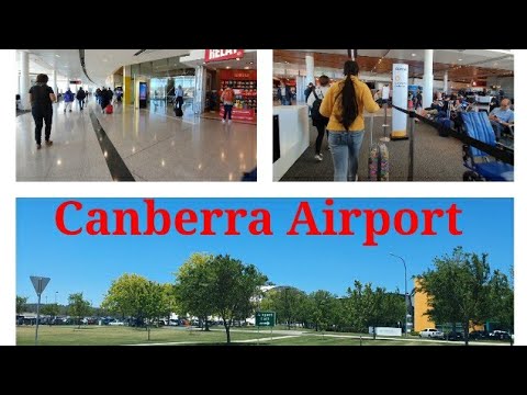 Canberra Airport And Surrounding Areas | 4K | Very Small And Relaxed Airport | Beautiful