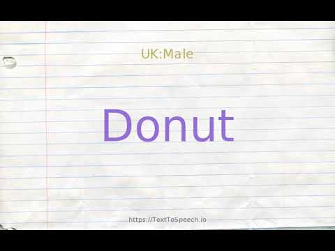 How to pronounce donut
