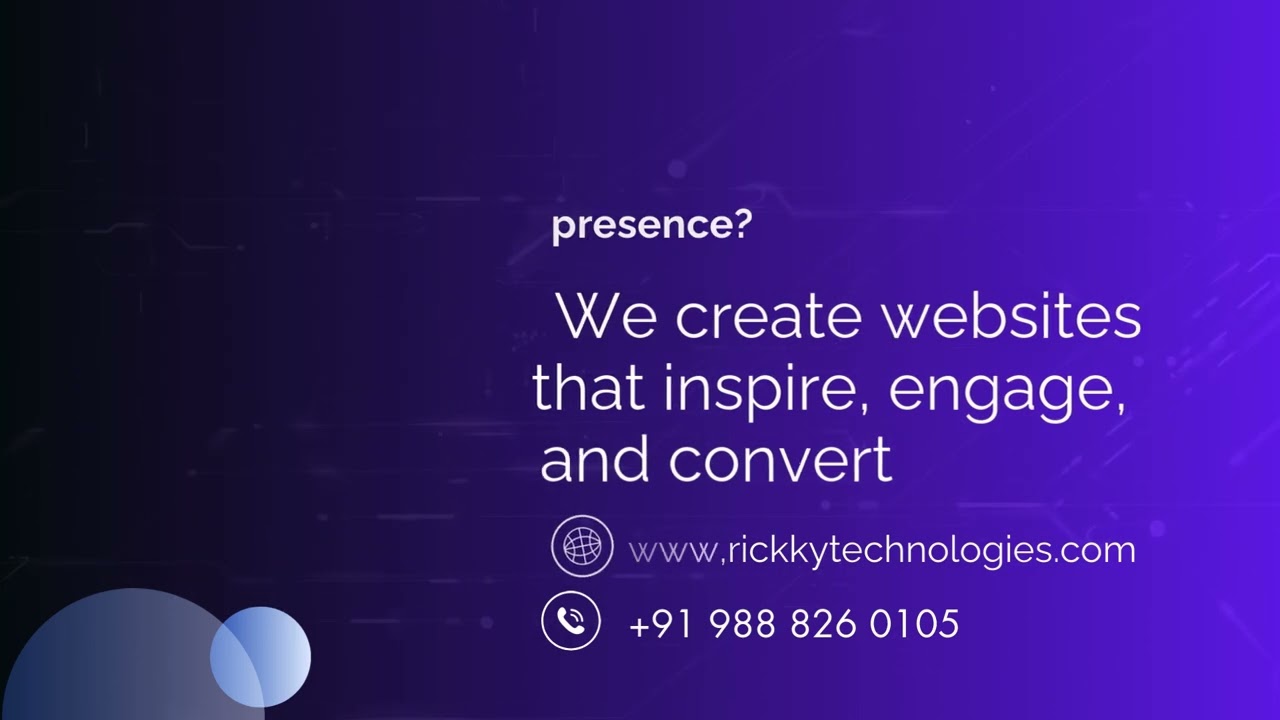 Web Development at Rickky Technologies
