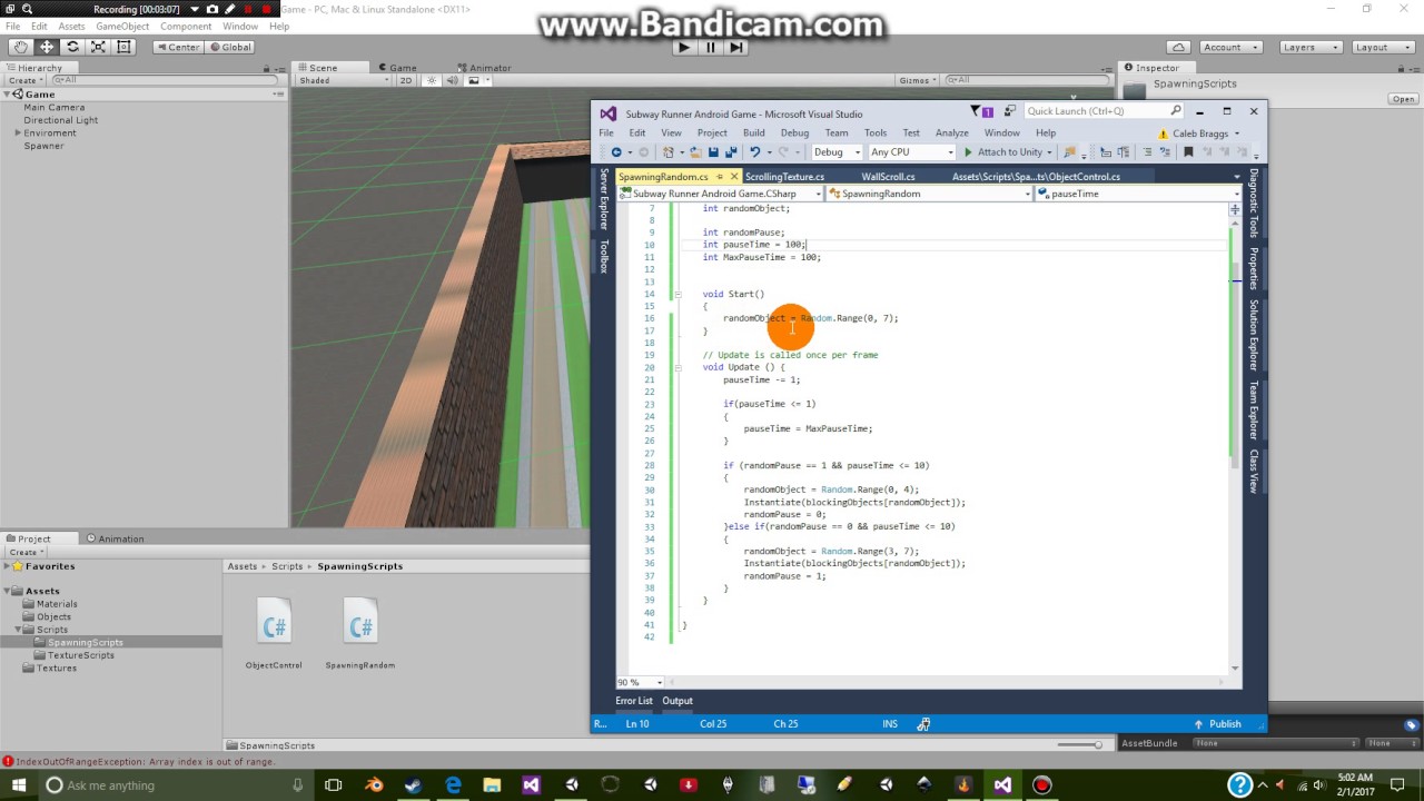 Instantiating Random Objects in Unity
