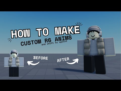 Custom R6 Roblox Animations - Roblox Studio Tutorial