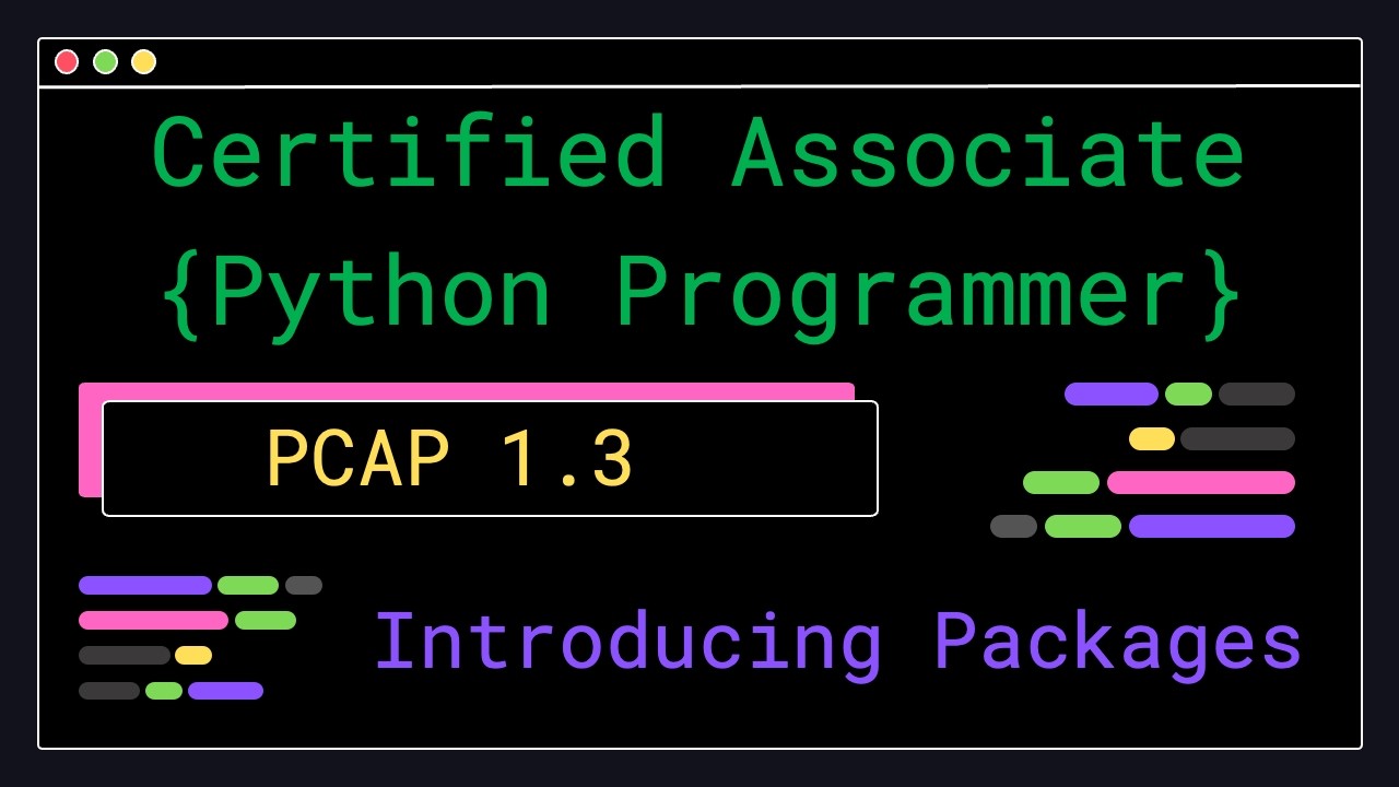 PCAP 1.3 - Introducing Packages - Certified Associate Python Programmer