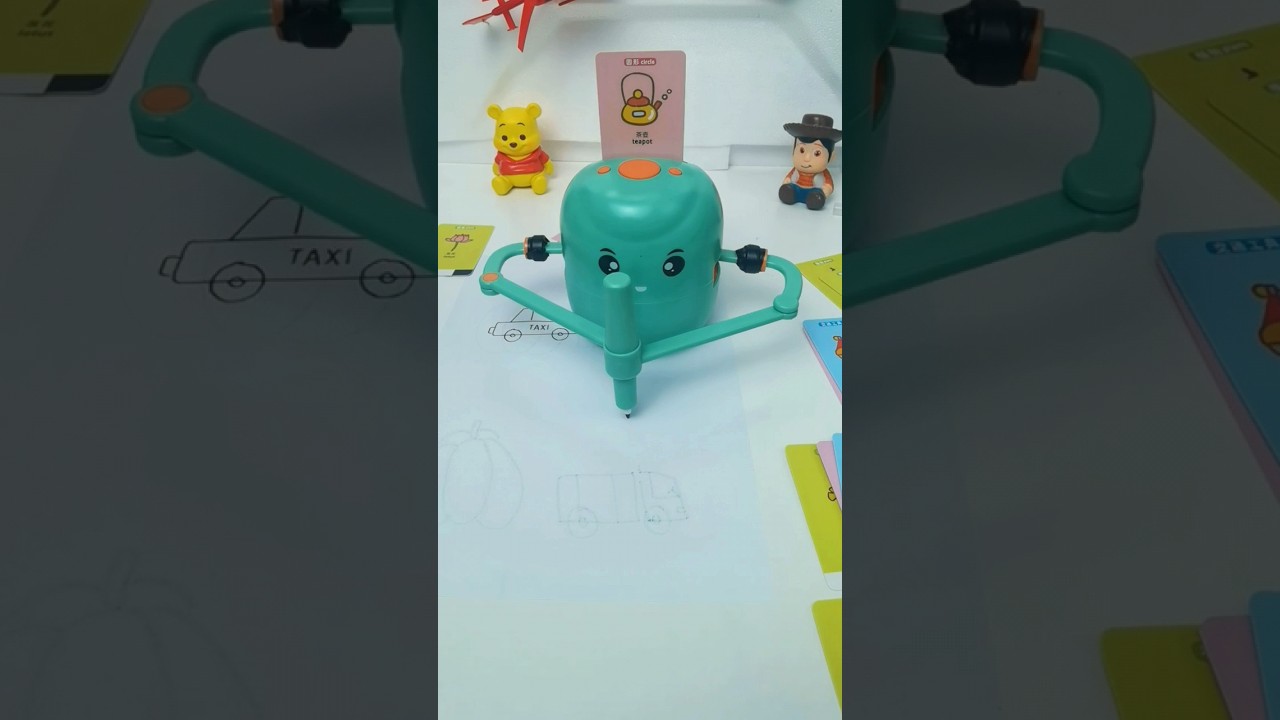 Steaming with Creativity: Robot Crafts a Teapot Masterpiece on Canvas! #funny #study #drawing #robot