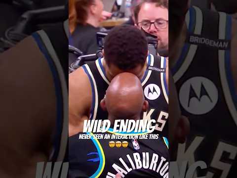 WILD ENDING IN INDY!! HALI sent Giannis packing, and his pops had some words to sayy!! #nba #shorts