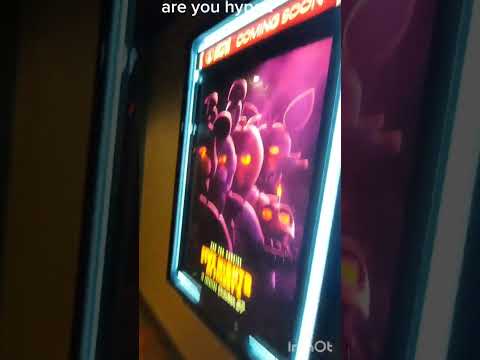 i found the fnaf movie poster in the theaters #fnaf #movie #fnafmovie