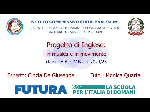 Progetto di inglese in Musica e in Movimento