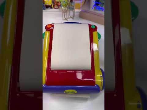 Vintage Crayola Sticker Maker 🖍️ #vintage #asmr #stickermaker #shorts