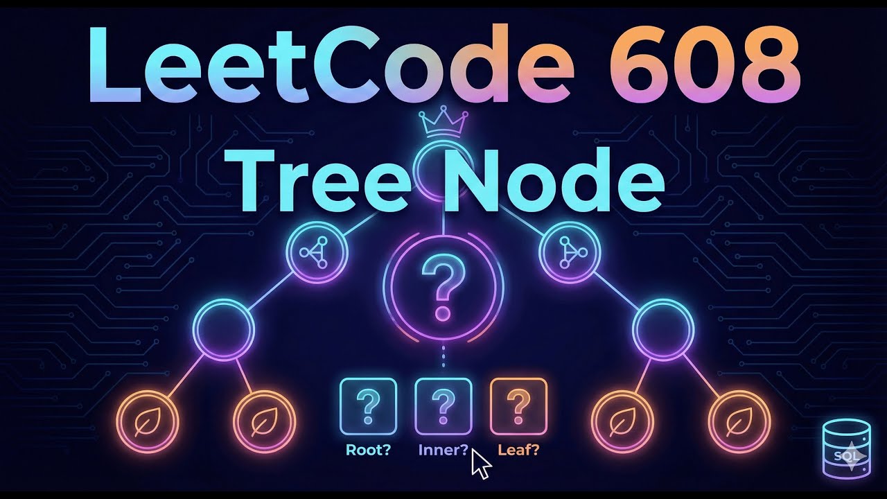 LeetCode 608: Tree Node | SQL Interview Question Explained (Medium)