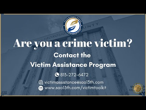 Are You a Crime Victim in Hillsborough County? The State Attorney's Office is Here to Help.