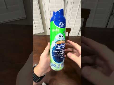 Revolutionize Your Cleaning Routine with Scrubbing Bubbles Mega Shower Foamer Aerosol!