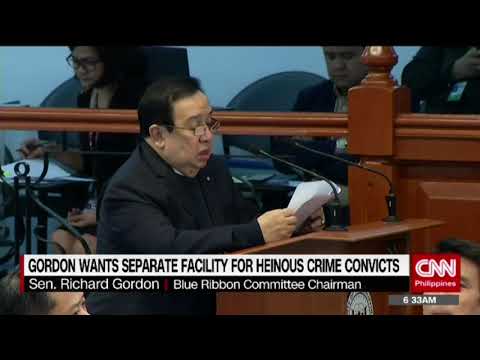 Gordon wants separate facility for heinous crime convicts