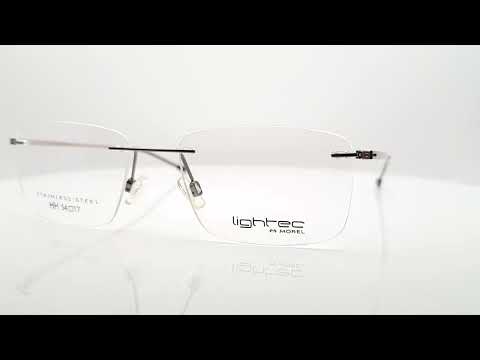 Lightec By Morel 7775L 008 Plaqué Argent Screwles Motif Lunette Lunettes Cadre
