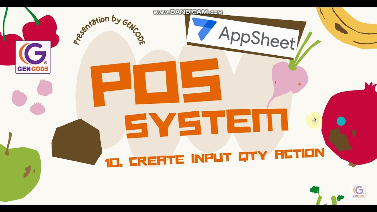 Appsheet POS #10 Create input qty action