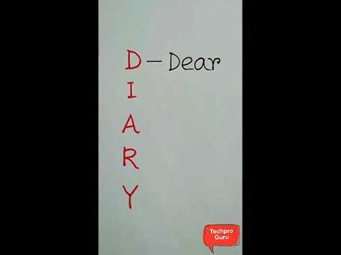 Full form of DIARY | DIARY