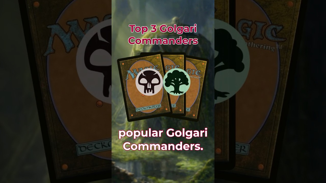 Top 3 Golgari Commanders