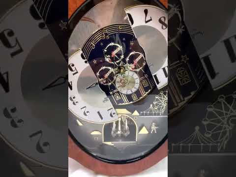 Testing Small World Rhythm Clock Swarovski Face Open Beatles X-MAS Hourly 18 Songs - www.poptz.com