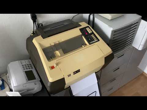 Deutsche Bundespost Fernkopierer AF21 - Sending an analogue fax (G2) in 2021 (NEC Nefax 3500)