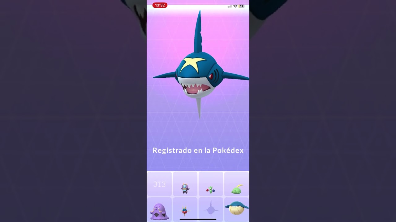 Evolución de carvanha a sharpedo Pokémon go