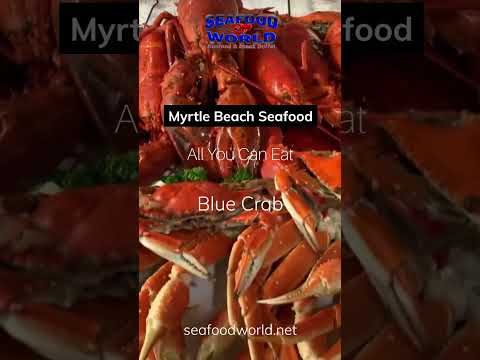 Alaskan Crab, Blue Crab and Lobster at Seafood World. #myrtlebeach #seafood #restaurant #buffet