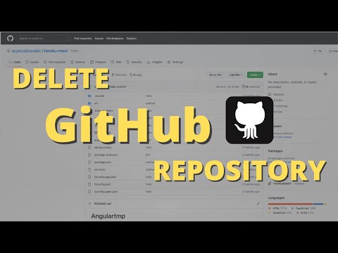 How to delete GitHub repository 2022