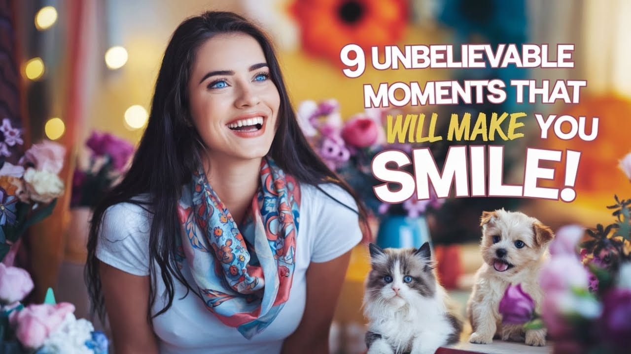 Unbelievable Moments That Will Make You Smile! 🐱👧🌸